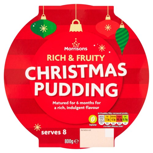 Morrisons Rich & Fruity Christmas Pudding Serves 8 - Morrisons Online ...
