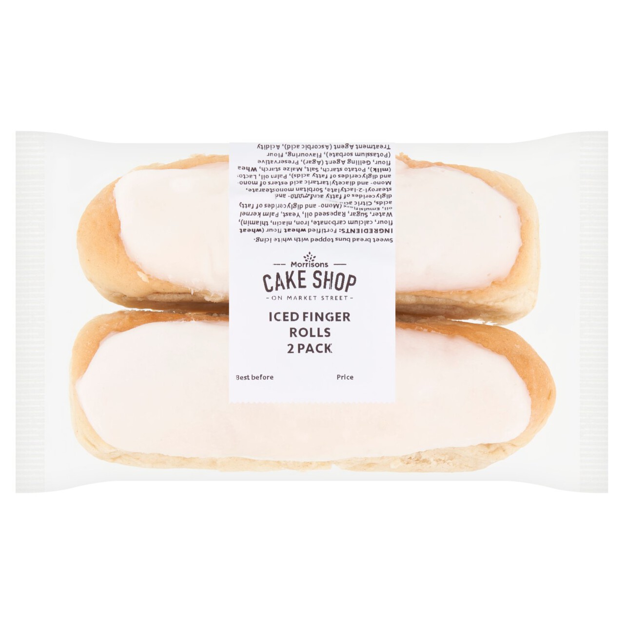 Market Street Iced Finger Rolls - Morrisons Online Groceries & Offers