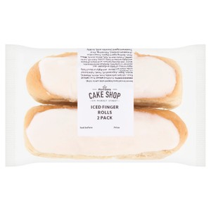 Market Street Iced Finger Rolls - Morrisons Online Groceries & Offers