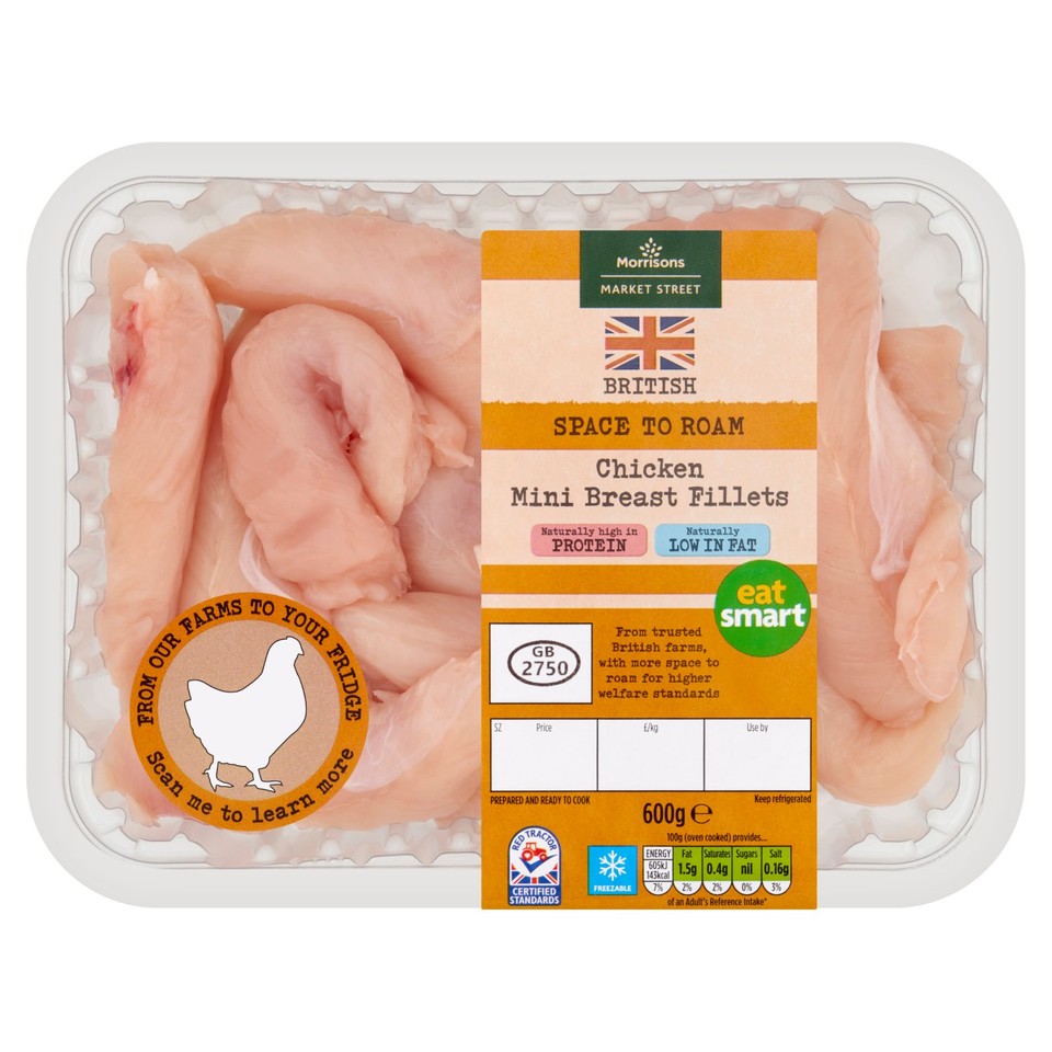 Morrisons British Chicken Mini Fillets 600g - Morrisons Online ...