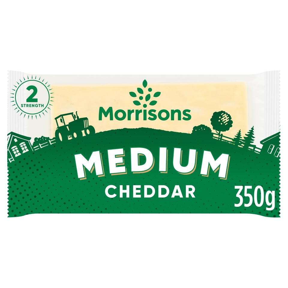 Morrisons Medium White Cheddar Cheese - Morrisons Online Groceries & Offers