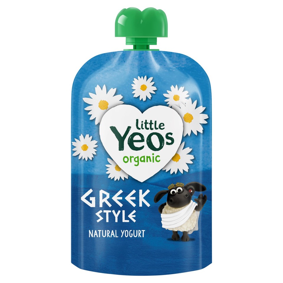 Yeo Valley Organic Little Yeos Natural Greek Style Kids Yogurt Pouch ...