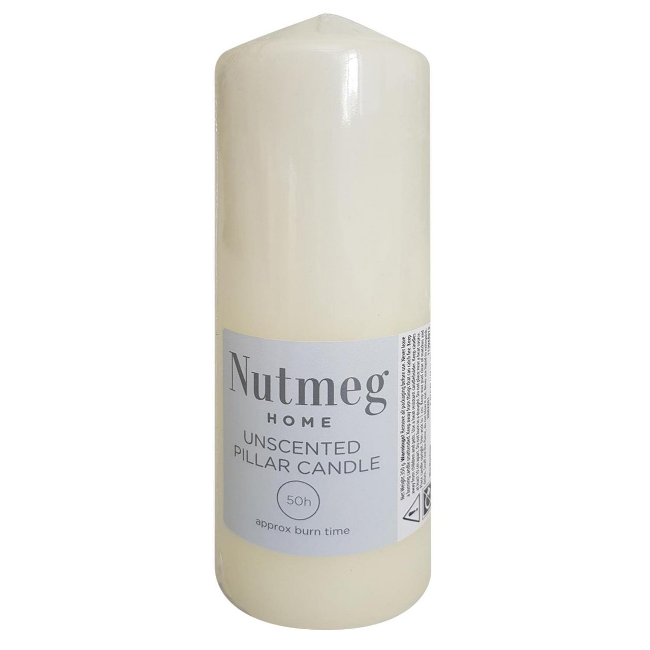 Nutmeg Home Ivory Pillar Candle Medium - Morrisons Online Groceries ...