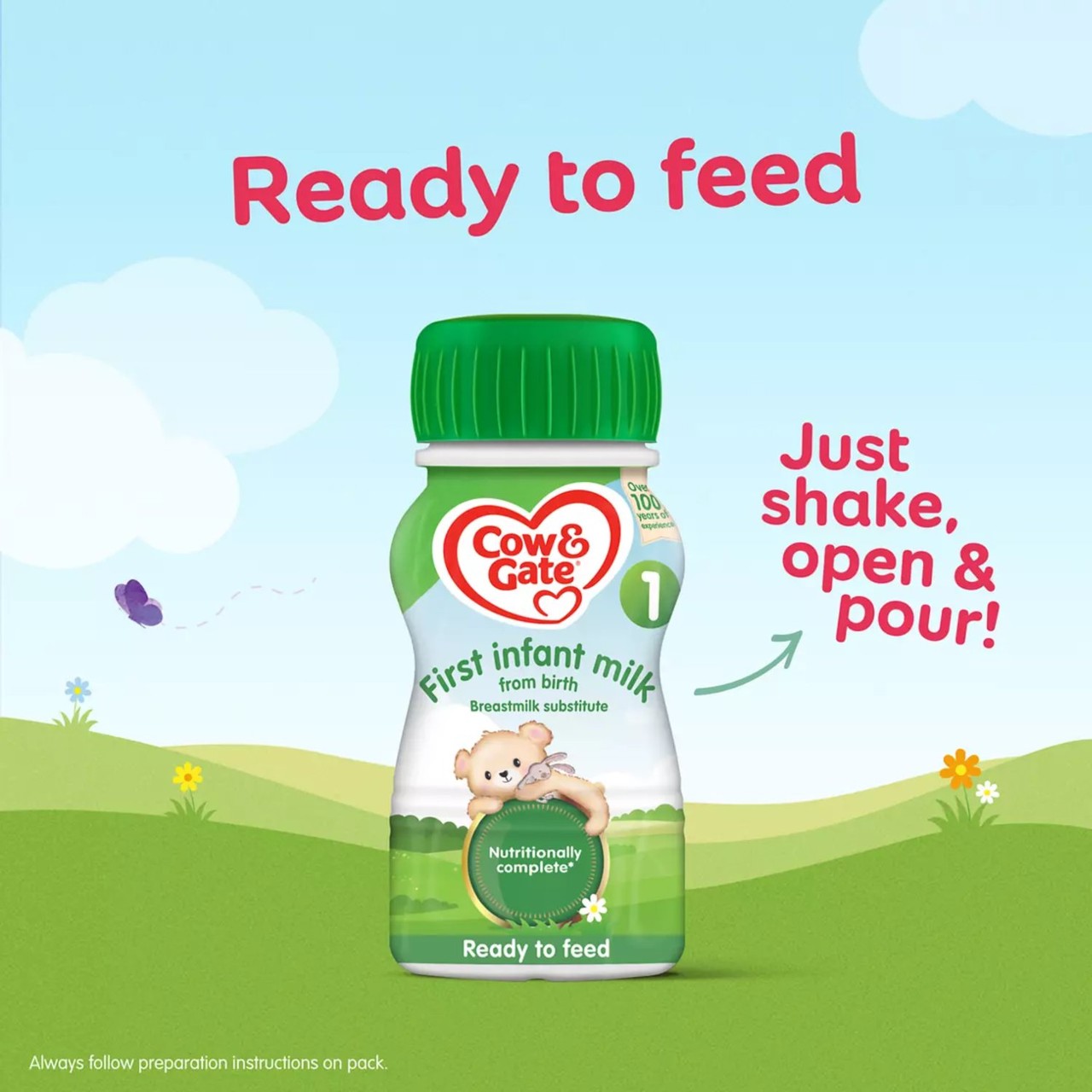 Cow & Gate 1 First Infant Baby Milk Formula Liquid Ready to Feed from ...