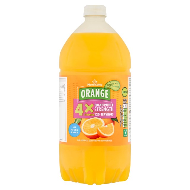 Morrisons Orange Quadruple Strength Squash - Morrisons Online Groceries ...