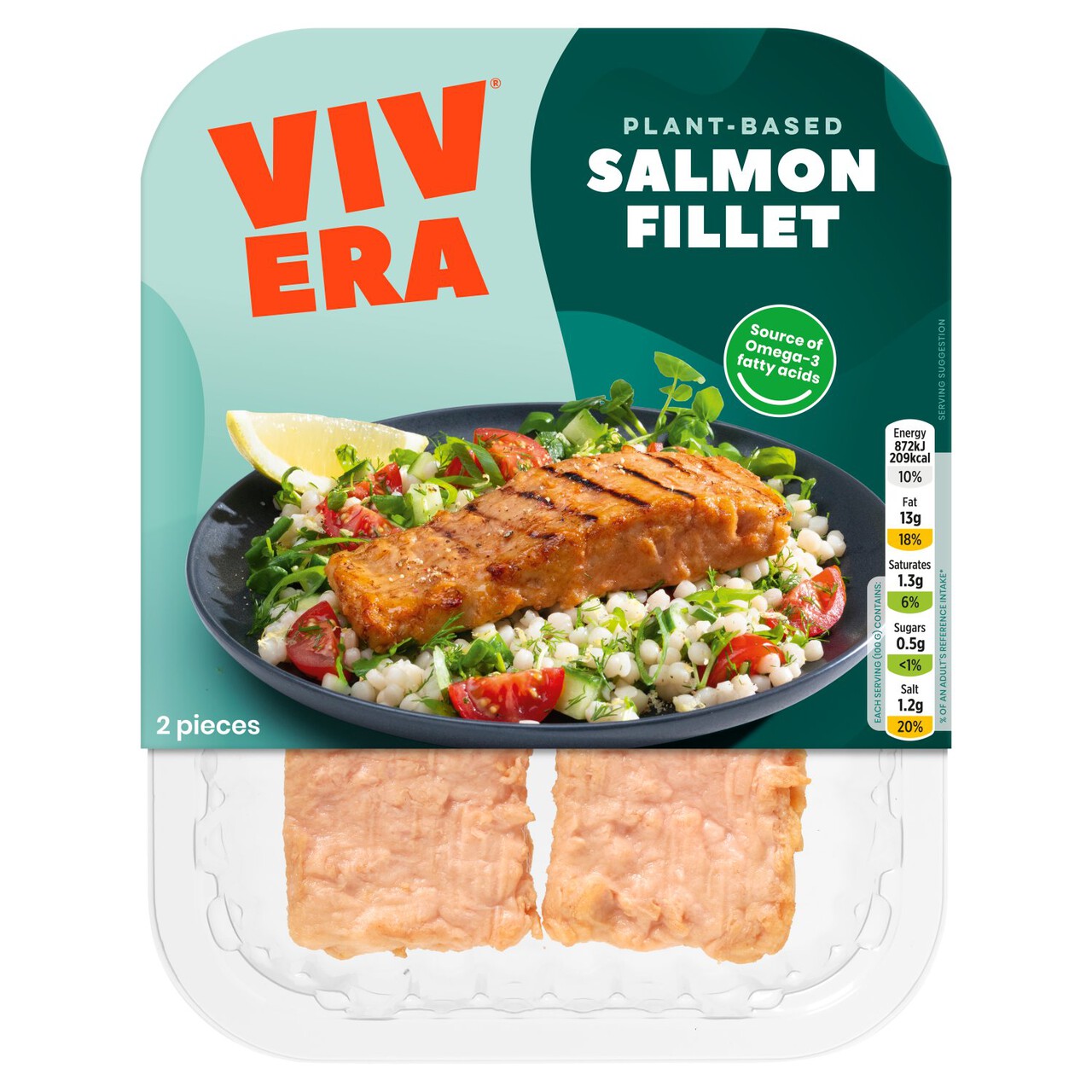 Vivera 2 Plant-Based Salmon Fillet 200g - Morrisons Online Groceries ...