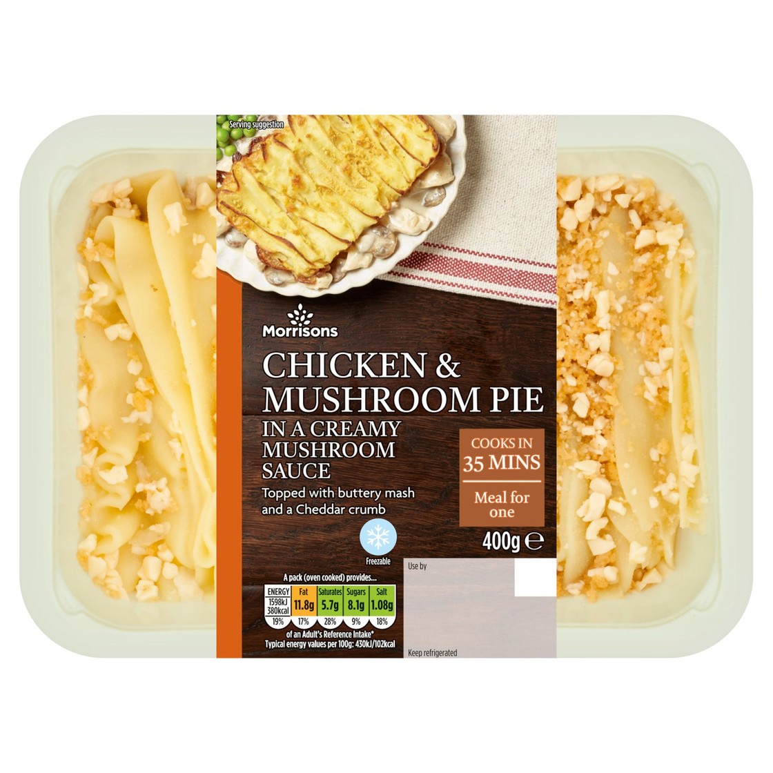 Morrisons Chicken & Mushroom Cumberland Pie - Morrisons Online ...