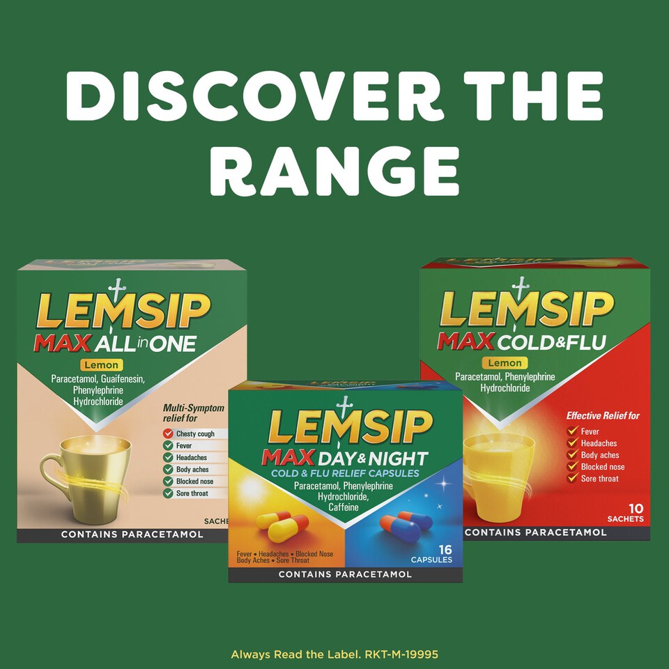 Lemsip Max Cold & Flu Capsules - Morrisons Online Groceries & Offers