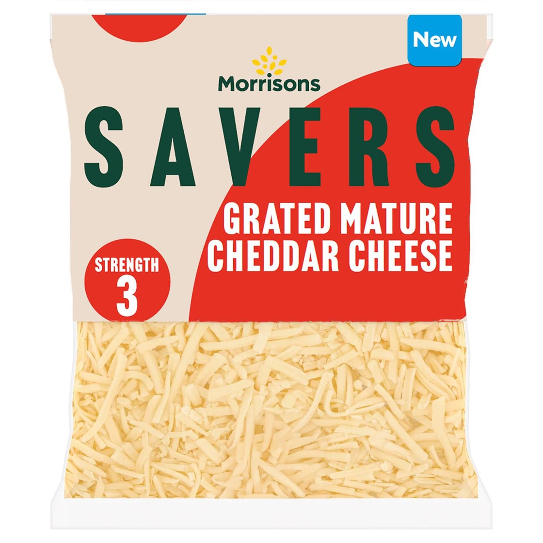 Morrisons Savers Grated Mature Cheddar Cheese 250g - Morrisons Online ...