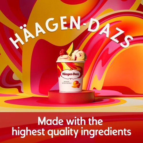 Haagen Dazs Mango Raspberry Ice Cream - Morrisons Online Groceries & Offers