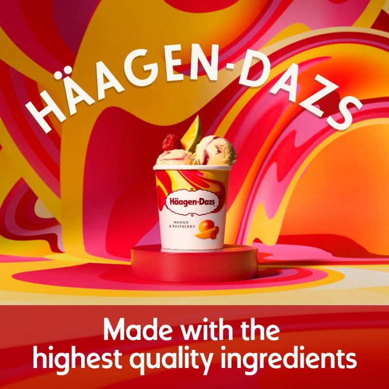 Haagen Dazs Mango Raspberry Ice Cream - Morrisons Online Groceries & Offers
