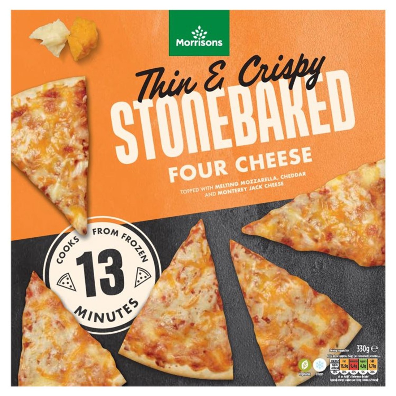 Morrisons Stonebaked Four Cheese Pizza - Morrisons Online Groceries ...