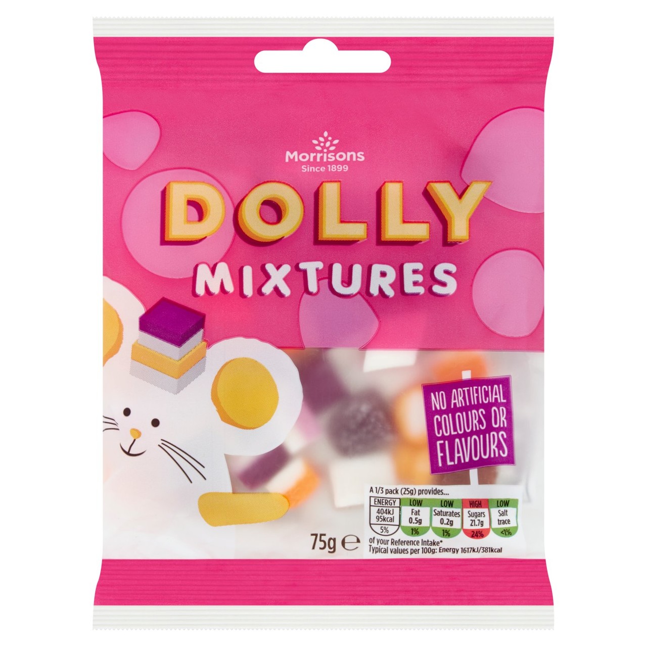 Morrisons Dolly Mixtures 75g - Morrisons Online Groceries & Offers