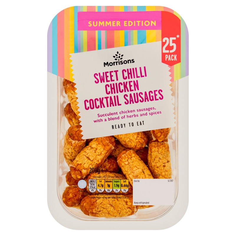 Morrisons Sweet Chilli Chicken Cocktail Sausages 205g - Morrisons ...