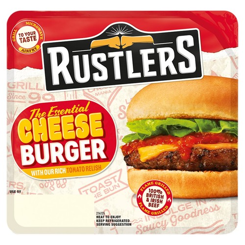 Rustlers The Essential Cheeseburger 166g - Morrisons Online Groceries ...