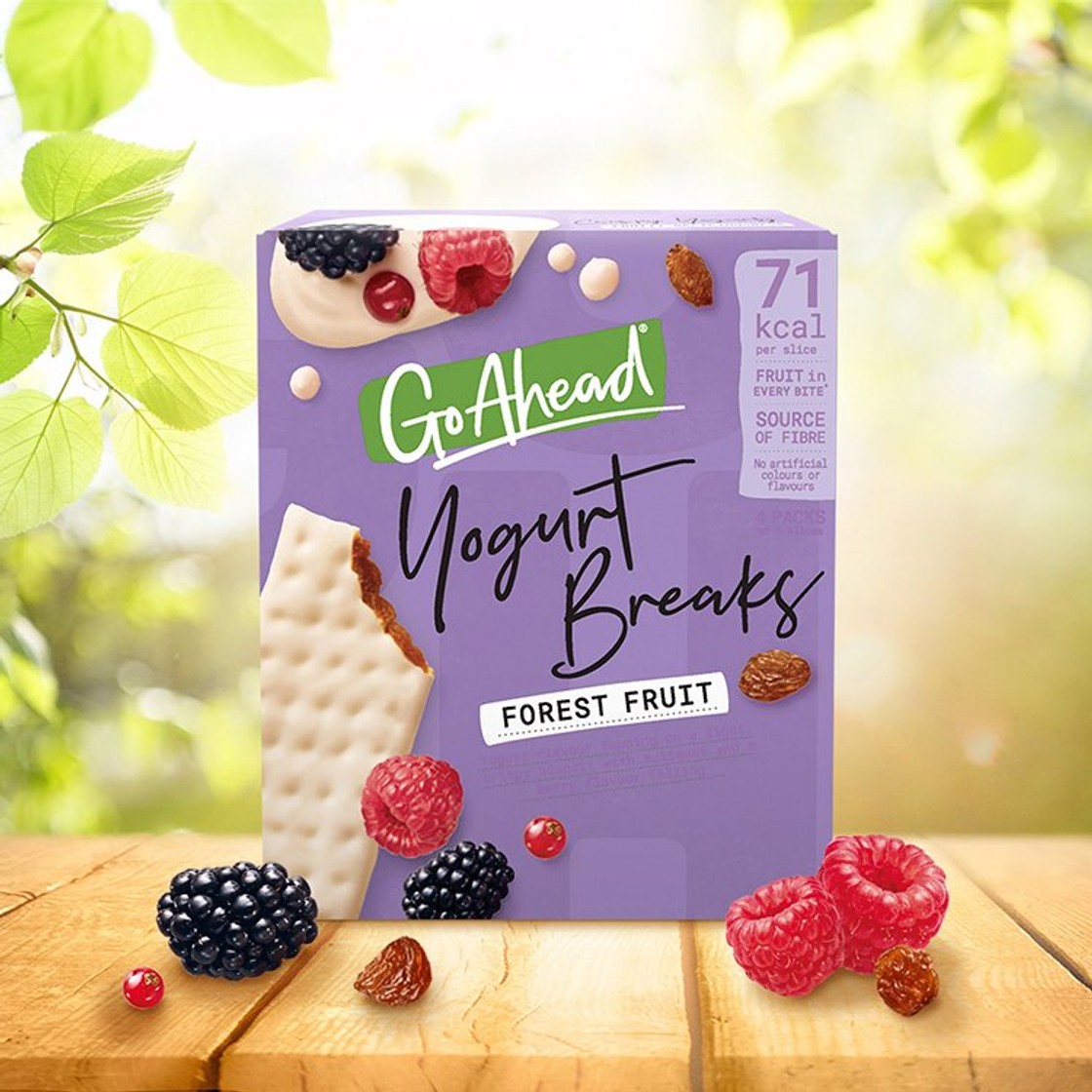 Go Ahead Forest Fruit Yogurt Breaks Snack Bars Multipack - Morrisons ...