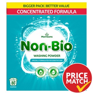 Morrisons Non Bio Laundry Powder 80 Washes - Morrisons Online Groceries ...