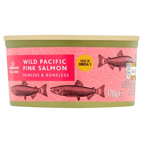 Morrisons Skinned & Boned Pink Salmon (170g) - Morrisons Online ...