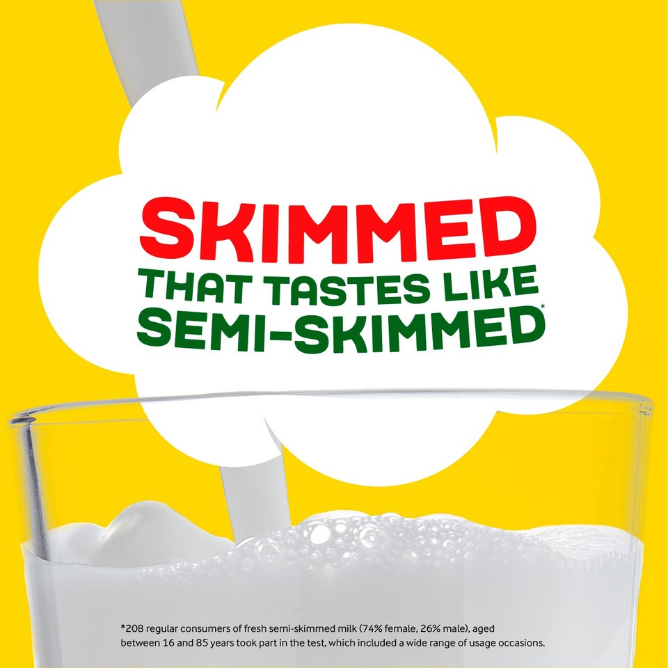 Arla BOB Skimmed Milk 1L Tastes like Semi Skimmed - Morrisons Online ...