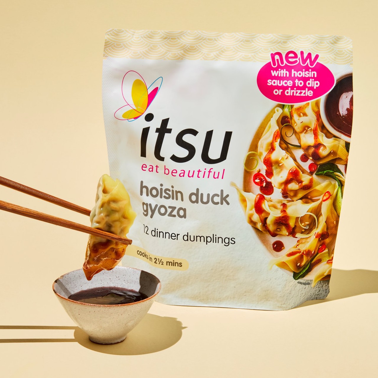 Itsu 12 Hoisin Duck Gyoza Dinner Dumplings - Morrisons Online Groceries ...