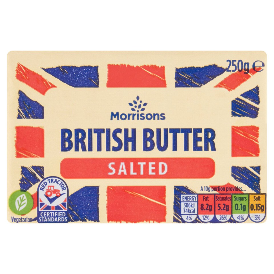Morrisons British Salted Butter 250g - Morrisons Online Groceries & Offers