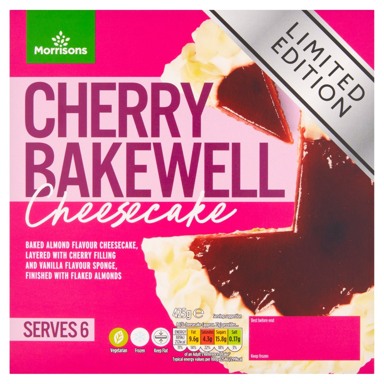 Morrisons Cherry Bakewell Trifle Cheesecake - Morrisons Online ...