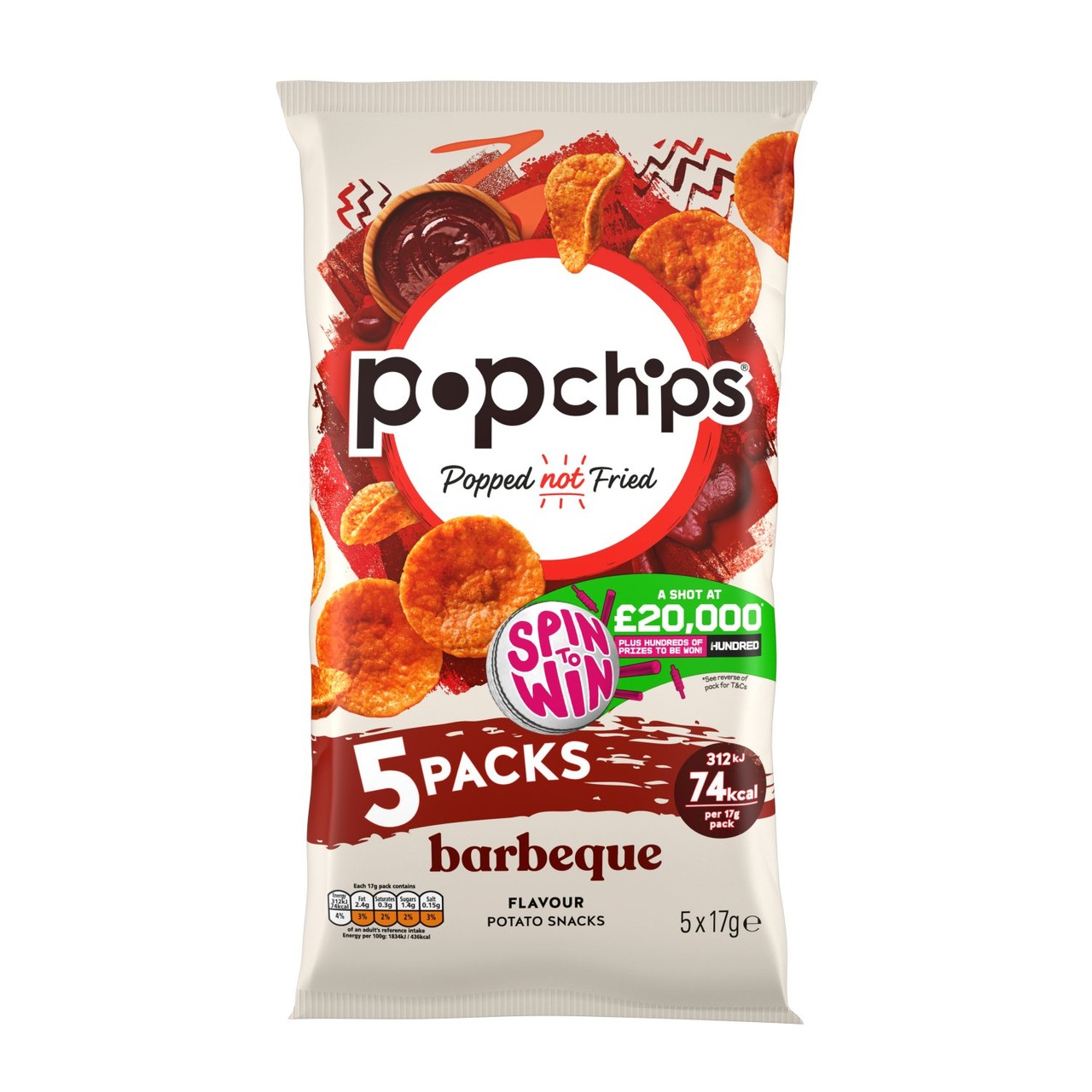 Popchips Barbecue Multipack Crisps 5 Pack - Morrisons Online Groceries ...