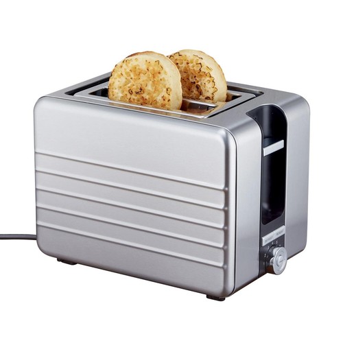 Nutmeg Home Contemporary Stainless Steel 2 Slice Toaster - Morrisons ...
