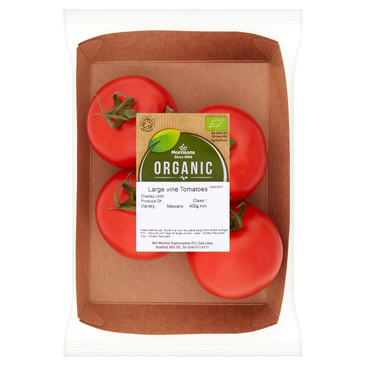 Morrisons Market Street Organic Large Vine Ripened Tomatoes - Morrisons ...