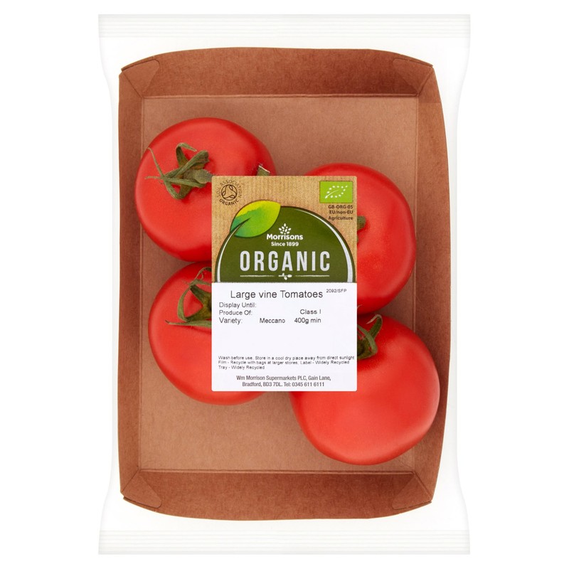 Morrisons Market Street Organic Large Vine Ripened Tomatoes - Morrisons ...