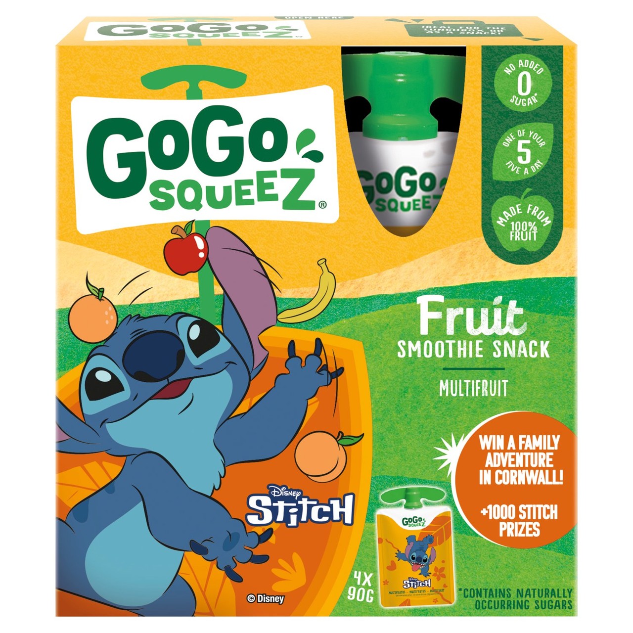 GoGo squeeZ Fruit Smoothie Snack Multifruit 4 x 90g - Morrisons Online ...