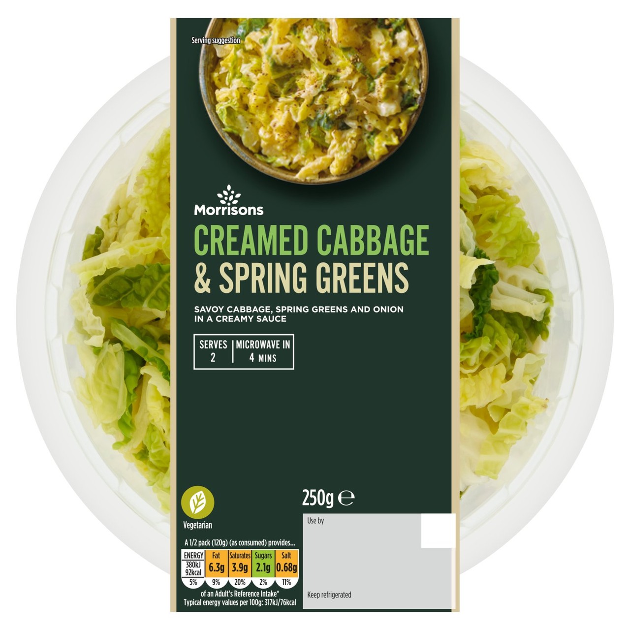 Morrisons Creamed Cabbage & Spring Greens - Morrisons Online Groceries ...