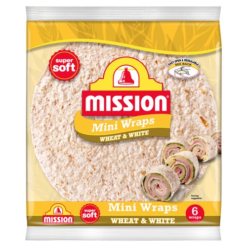 Mission Wheat & White Mini Tortilla Wraps - Morrisons Online Groceries ...