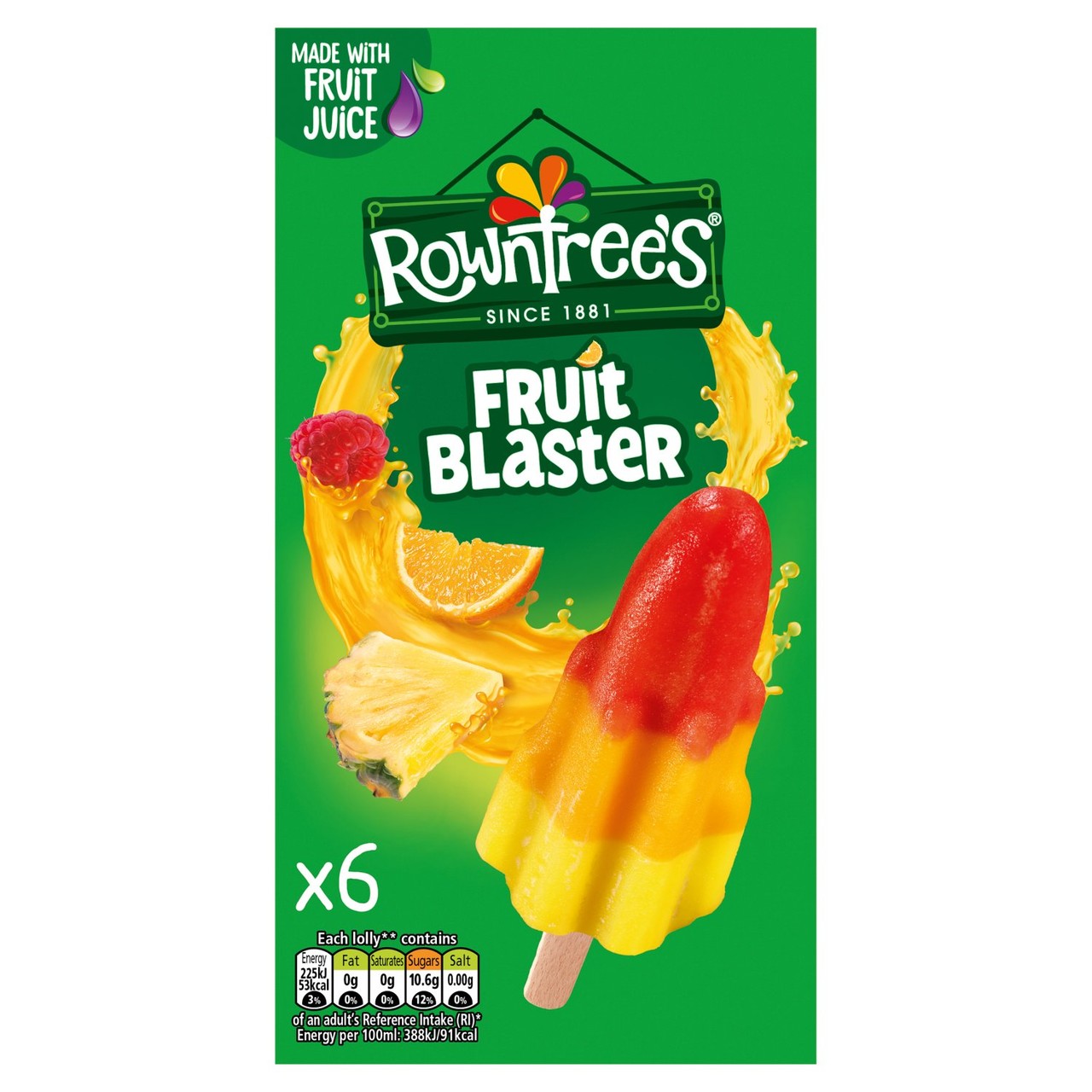 Rowntrees Fruit Blaster Ice Lollies - Morrisons Online Groceries & Offers