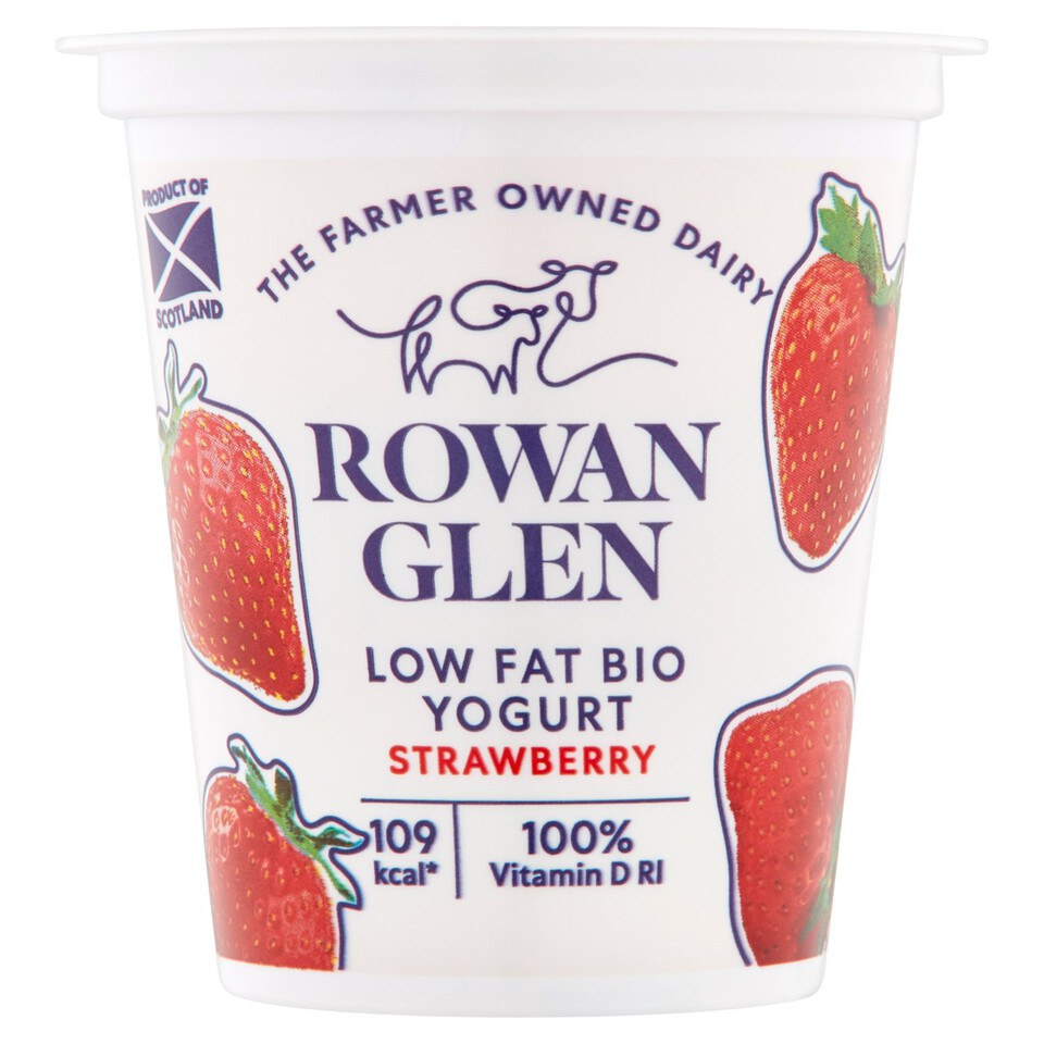 Rowan Glen Low Fat Bio Strawberry Yogurt - Morrisons Online Groceries ...