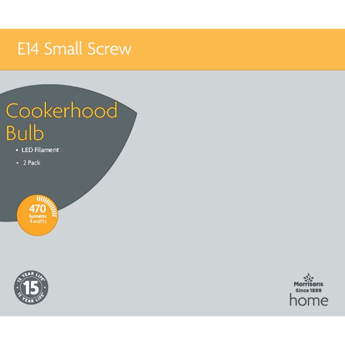 Morrisons Cookerhood Bulb E14 470 Lumens 4W - Morrisons Online ...