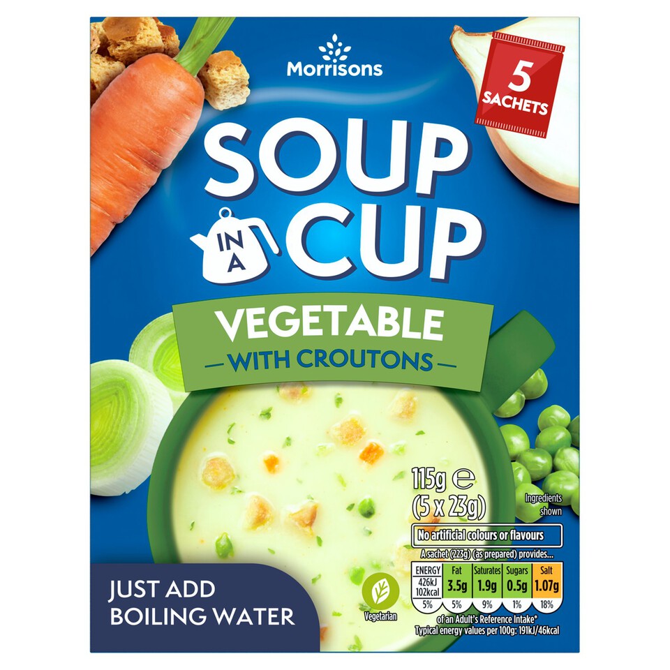 Morrisons Vegetable Cup Soup - Morrisons Online Groceries & Offers