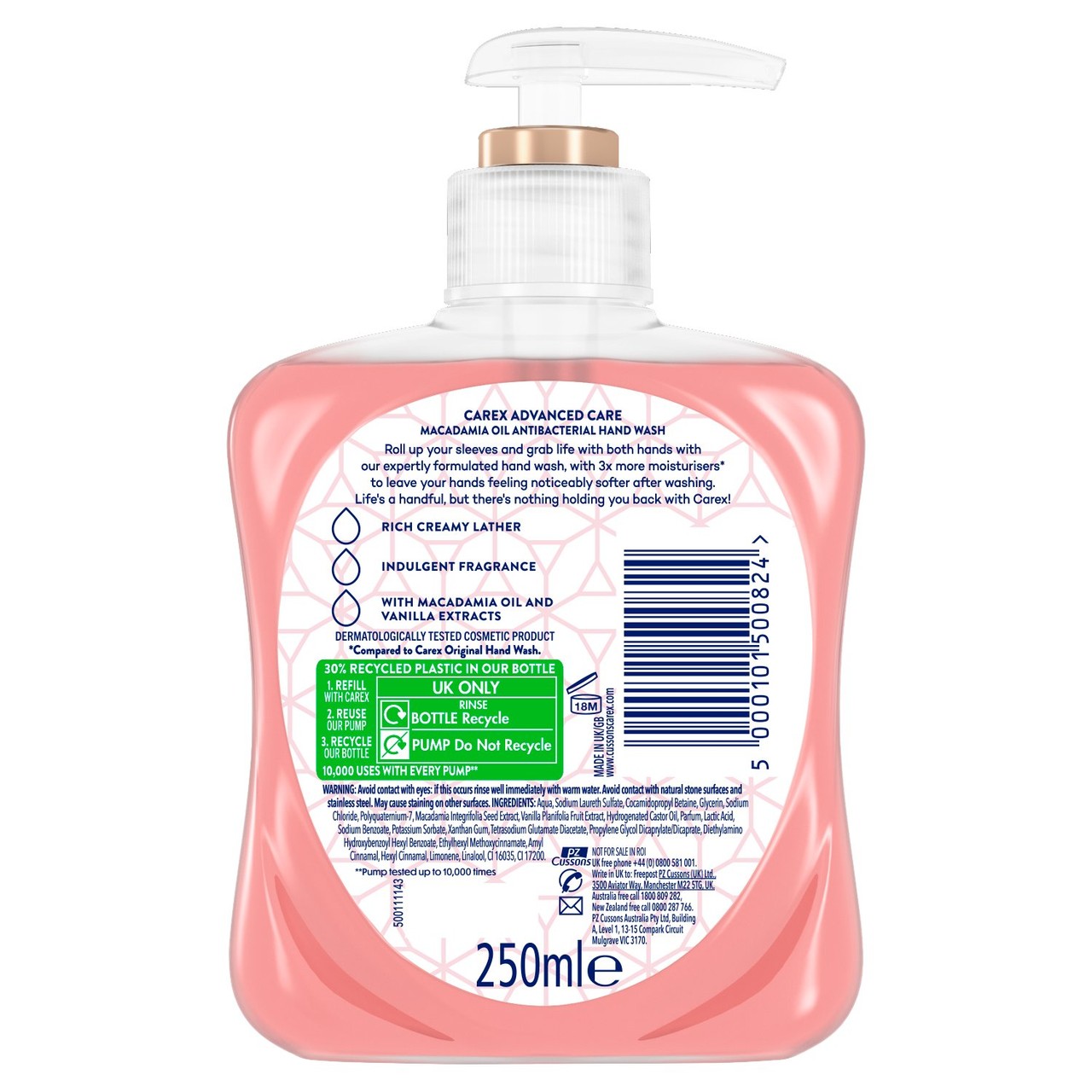 Carex Advanced Liquid Soap Macadamia - Morrisons Online Groceries & Offers