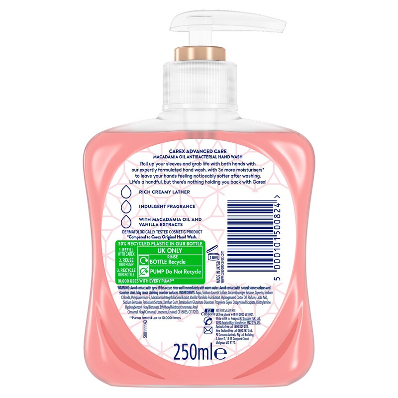 Carex Advanced Liquid Soap Macadamia - Morrisons Online Groceries & Offers