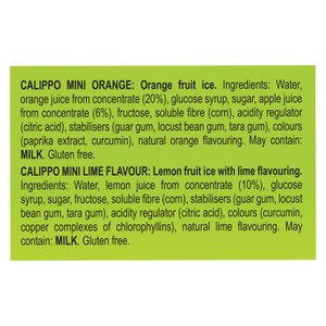 Calippo Mini Orange & Lime Ice Lollies - Morrisons Online Groceries ...