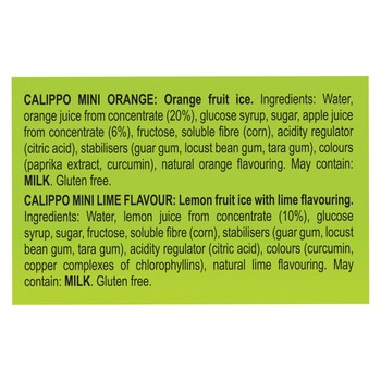 Calippo Mini Orange & Lime Ice Lollies - Morrisons Online Groceries ...