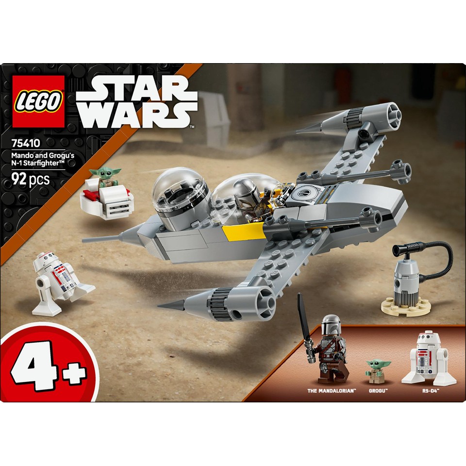 LEGO Star Wars Mando and Grogu's N-1 Starfighter 75410 - Morrisons ...