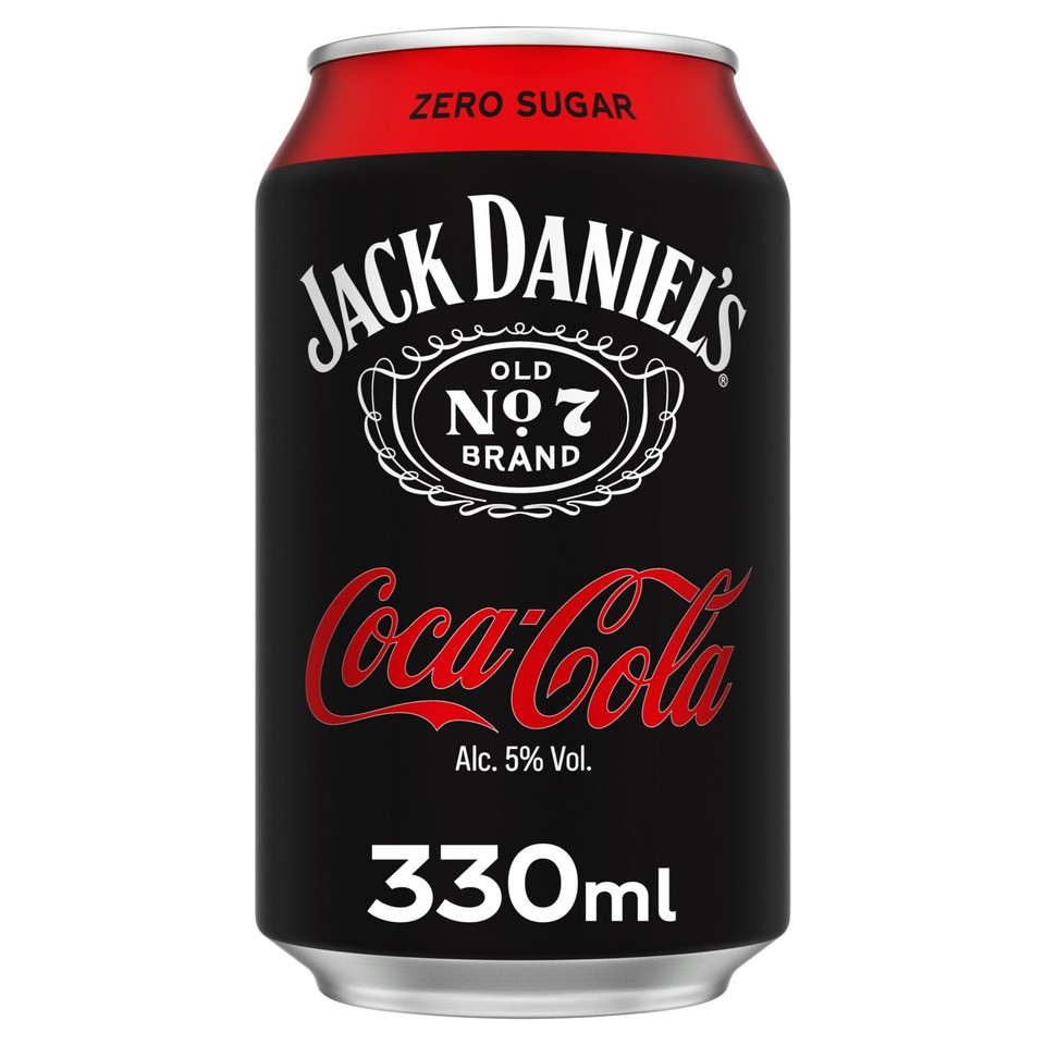 Jack Daniel's and Coca-Cola Zero 330ml - Morrisons Online Groceries ...