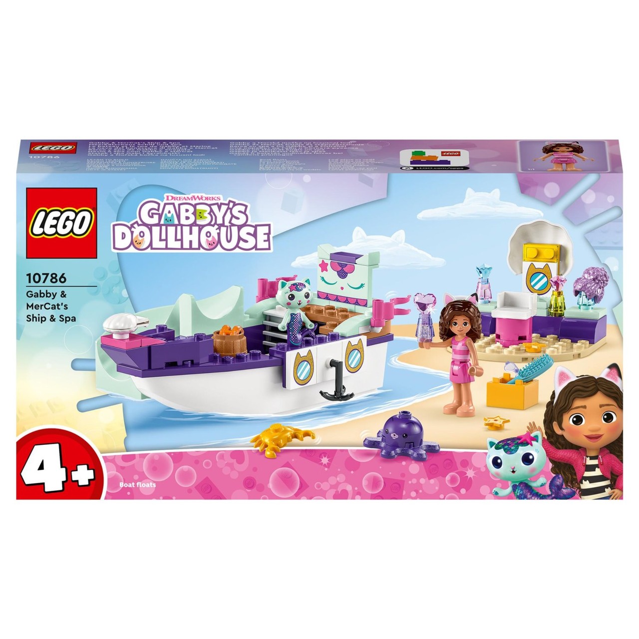 Lego Gabbys Dollhouse Gabby & Mercat's Ship & Spa - Morrisons Online ...