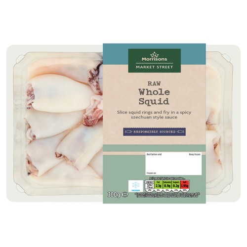 Morrisons Raw Whole Squid - Morrisons Online Groceries & Offers