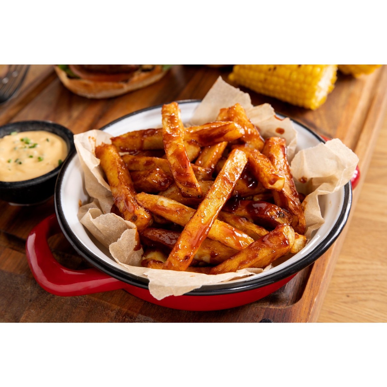 McCain Sticky Fries Skin On BBQ 400g - Morrisons Online Groceries & Offers