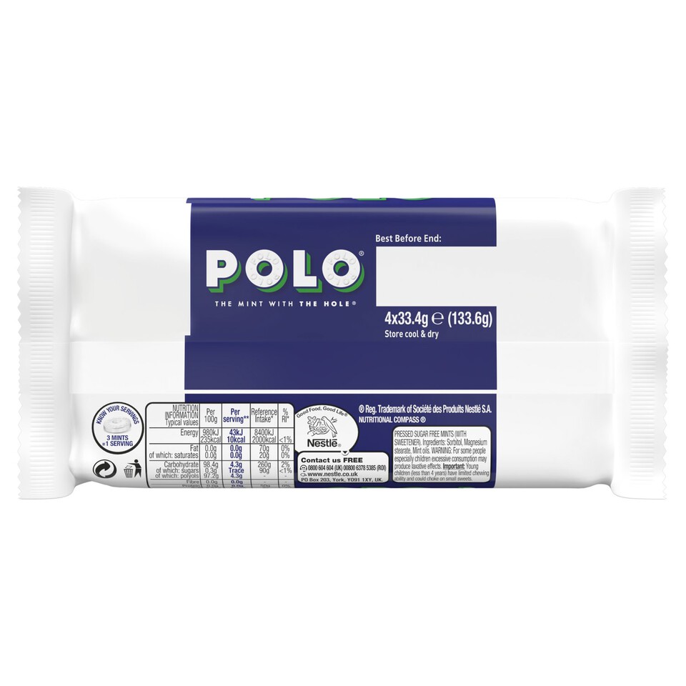Polo Sugar Free Mints 4 Pack - Morrisons Online Groceries & Offers