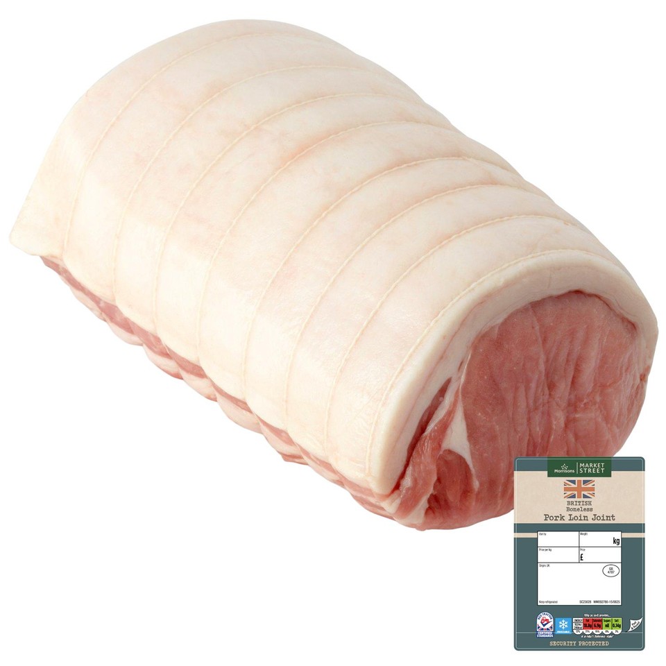 Morrisons Boneless Pork Loin Joint Medium - Morrisons Online Groceries ...