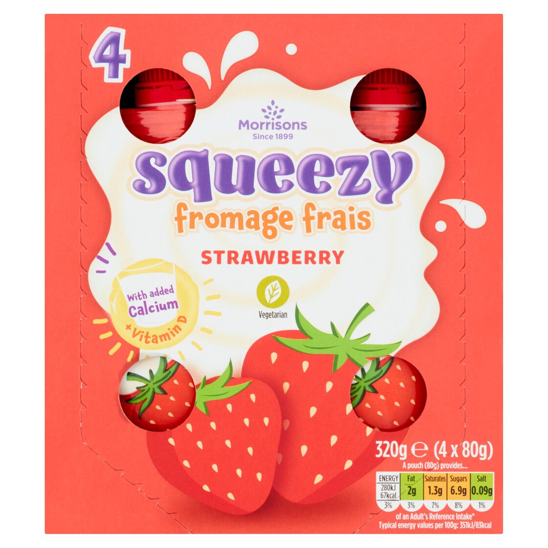 Morrisons Strawberry Fromage Frais - Morrisons Online Groceries & Offers