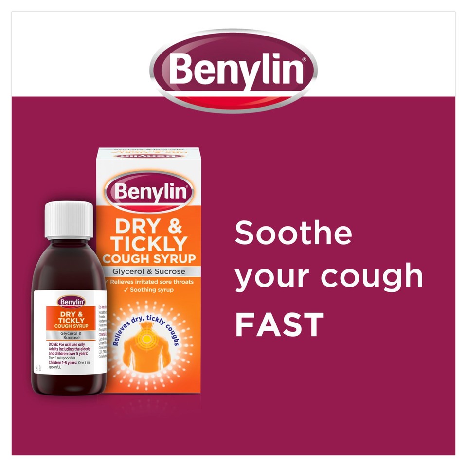 Benylin Dry & Tickly Cough Syrup - Morrisons Online Groceries & Offers